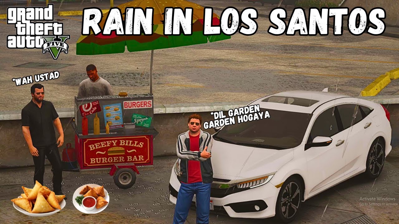 HEAVY RAIN⚡ IN LOS SANTOS🌧 - GTA 5 PAKISTAN - YouTube