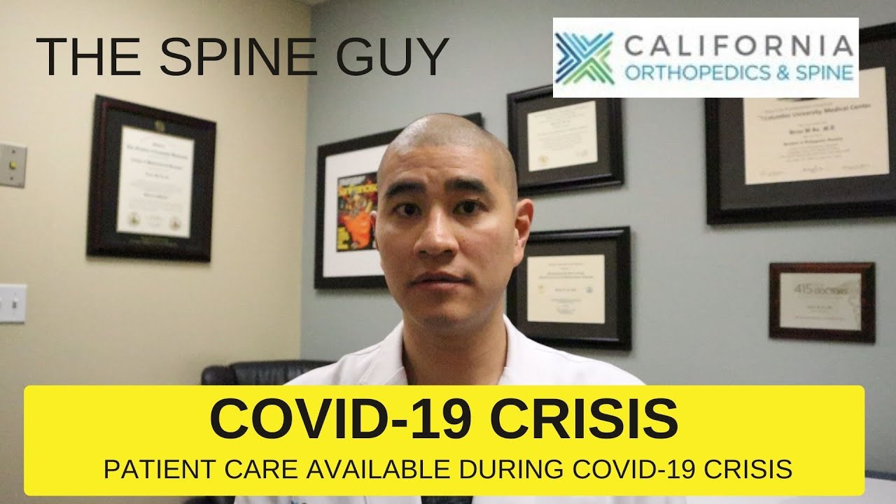 The Spine Guy - SPINE CARE AVAILABLE DURING COVID-19 CRISIS - YouTube