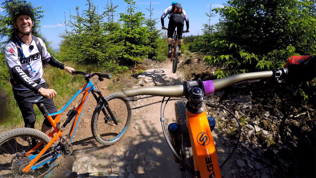 Chasing Blake Samson around BikePark Wales - YouTube