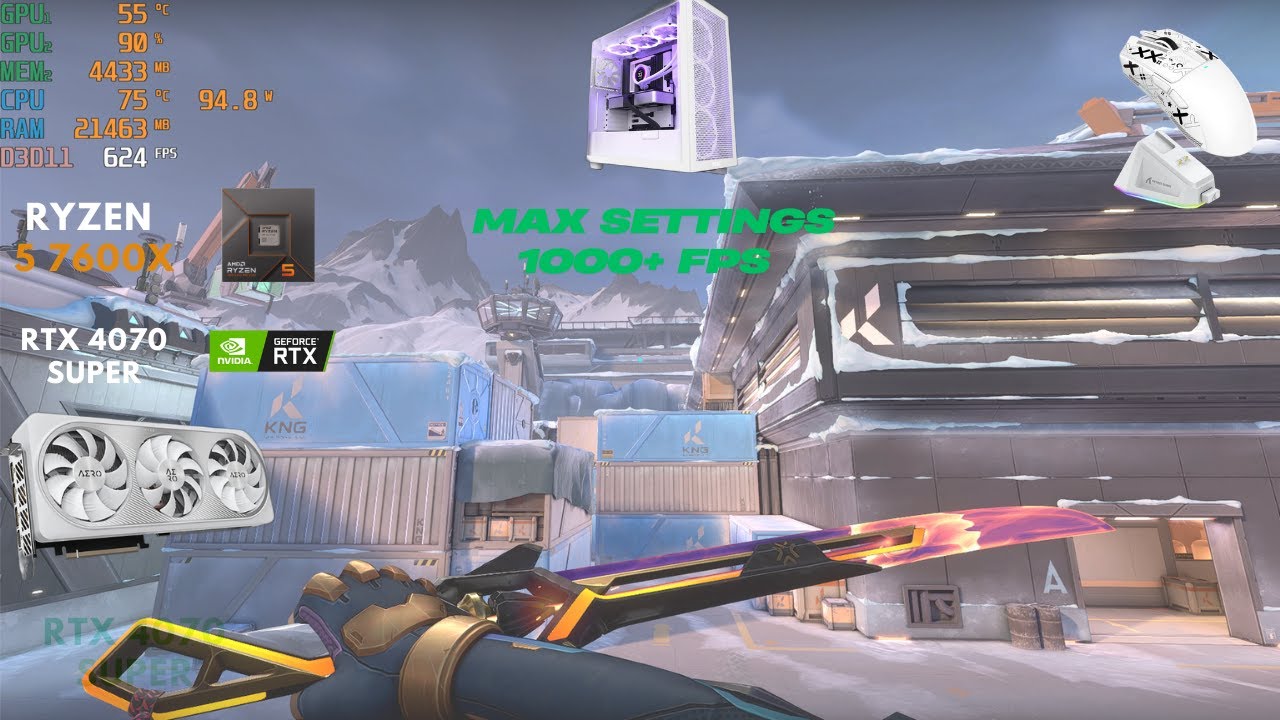 VALORANT - Ryzen 5 7600X + RTX 4070 Super - 1080p Max Settings - FPS ...