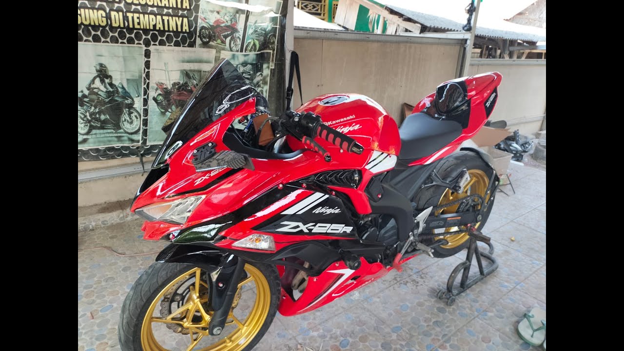pertama di indonesia ninja fi new modif zx25r asli keren banget gaes ...