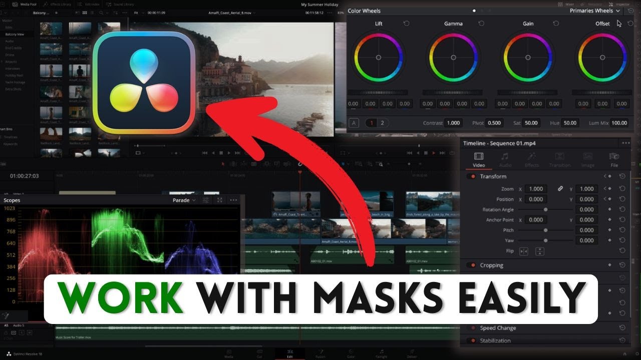 How to Work with Masks in DaVinci Resolve 2025? - YouTube