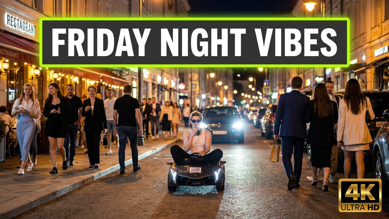 Moscow Nightlife in Patriki 🔥 Beautiful Girls, Cars, Vibes Friday Night ...