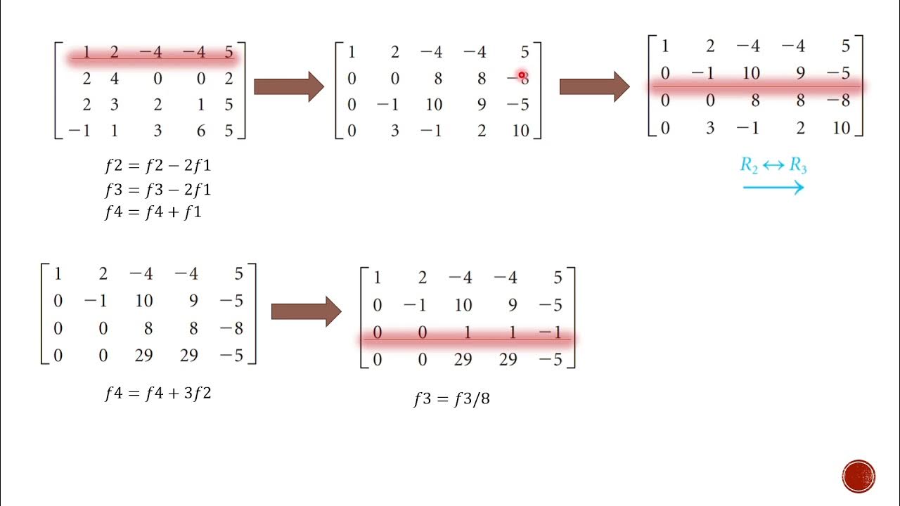 Ejercicio 1 de eliminación Gaussiana - YouTube