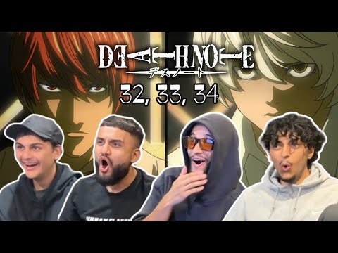 THE ENDGAME IS HERE!!! | Anime Newbies vs. Death Note Episode 32, 33 and 34 Reaction
