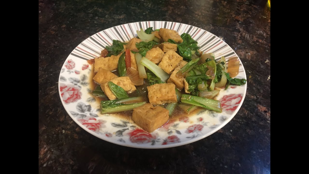 Ginisang Pechay with Tofu - YouTube