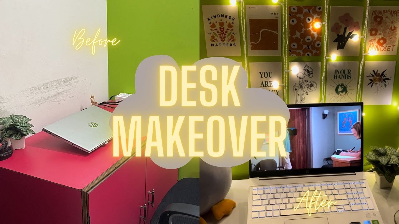 VLOG 1: Budget Friendly Desk Makeover | Aesthetic Vlog | DiAm - YouTube