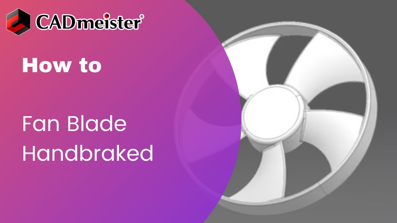 How to - Fan Blade Handbraked - YouTube