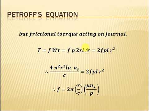 lecture no 3 Petroffs equation - YouTube