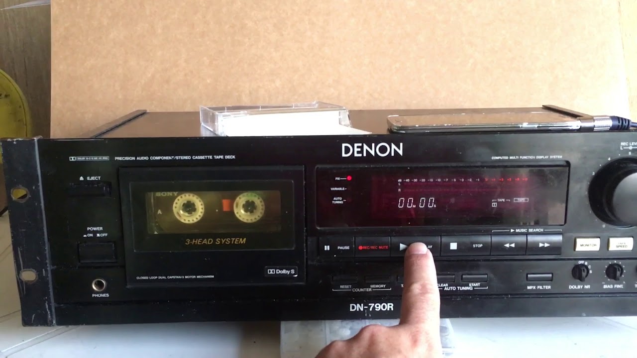 Tape Deck Denon DN-790R (Problema) Resolvido - YouTube