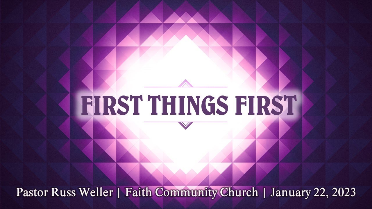 First Things First - YouTube