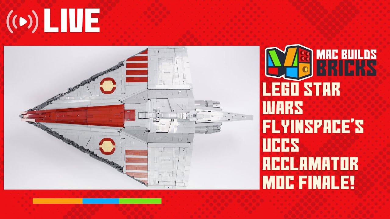 LEGO Star Wars FlyInSpace's UCCS Acclamator MOC Build Day Eight! - YouTube