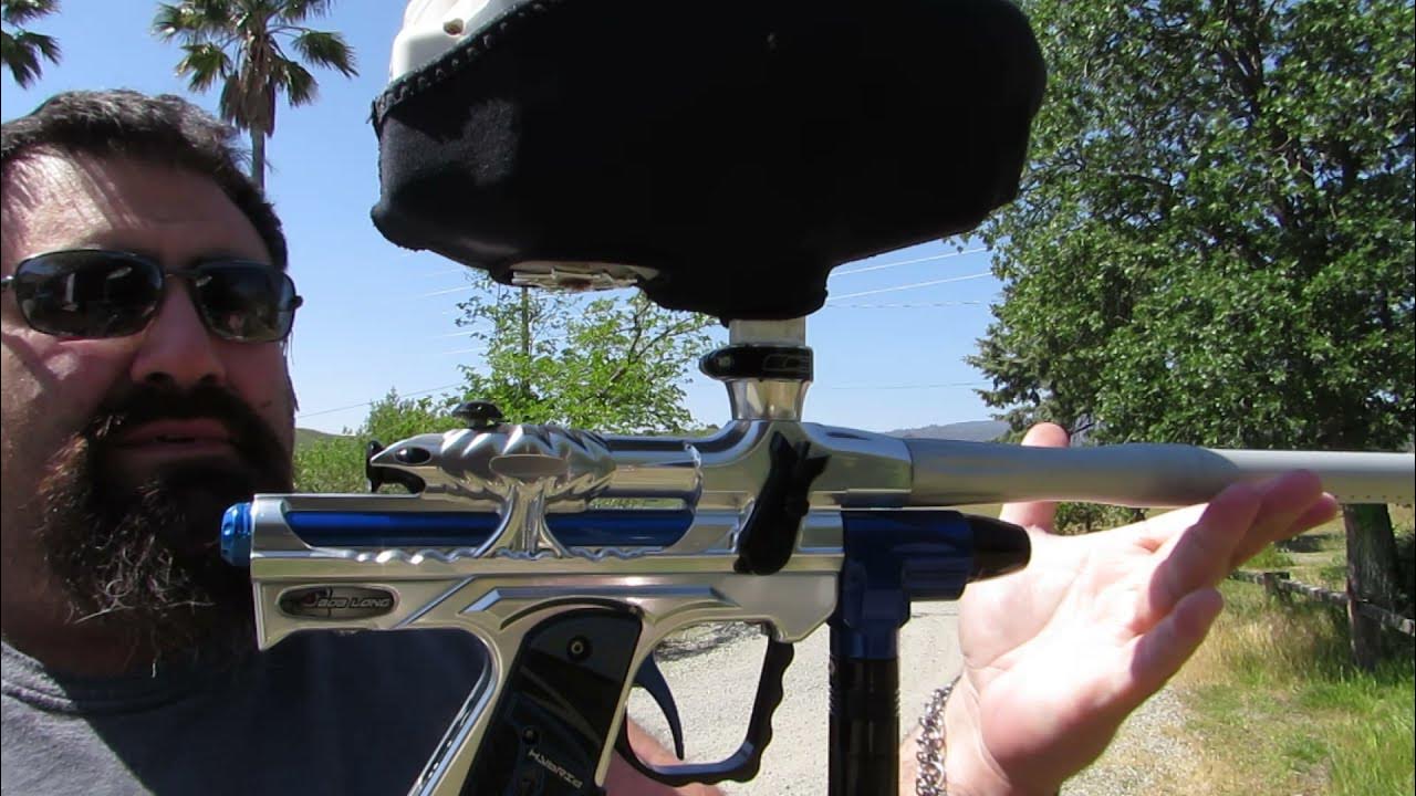 Bob Long A-Bomb Intimidator - Rebuilt by Paintball Tek - YouTube