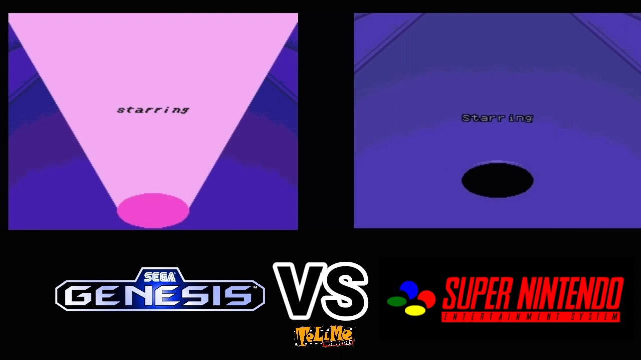 sega genesis vs super nintendo 16bit - YouTube