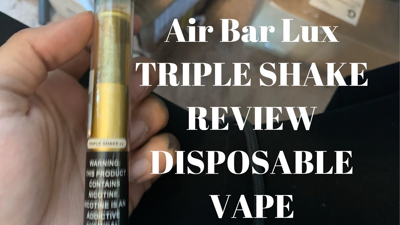 AIR BAR LUX TRIPLE SHAKE DISPOSABLE VAPE REVIEW 🫠 - YouTube