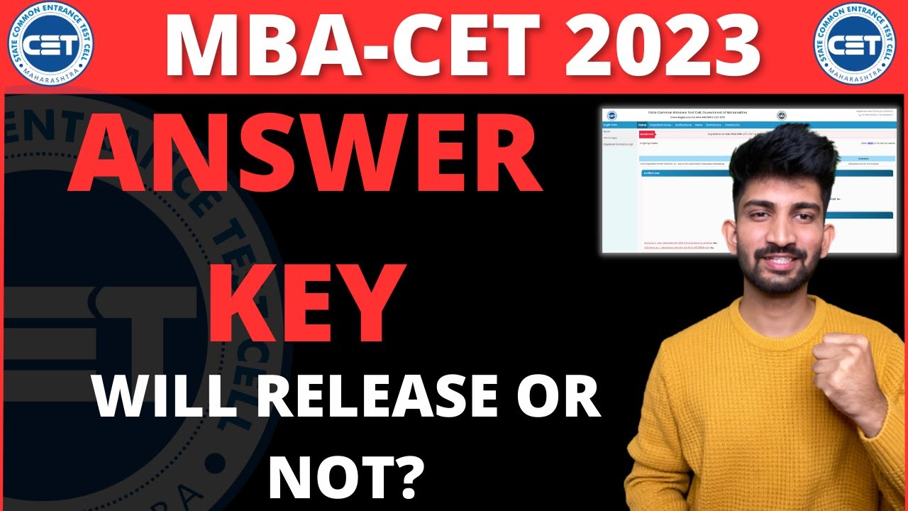 MBA CET Answer Key 2023 | Will Mba Cet Answer Key Release ? - YouTube