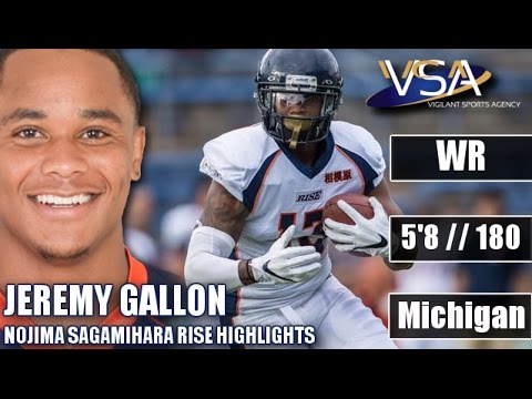 WR Jeremy Gallon - Nojima Sagamihara Rise (2016) - YouTube