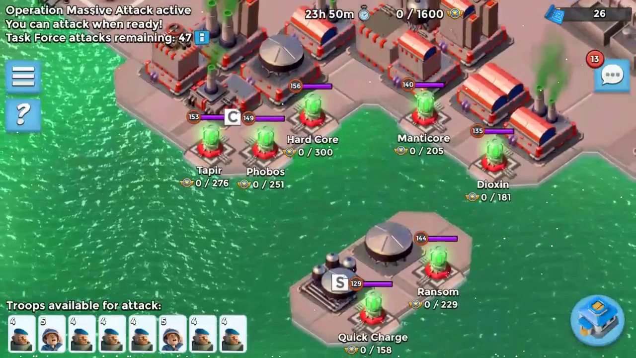 Boom Beach - DrT Volcano w/ Grens - Dec 14 - YouTube