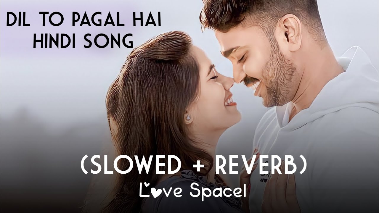 💝Dil to pagal hai ( Slowed + Reverb )🌷 Old Hindi Song lofi song love ...
