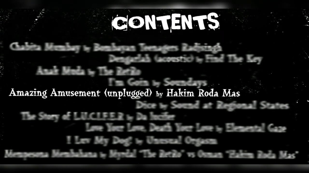 Hakim Roda Mas - Amazing Amusement (Unplugged) Album Kompilasi Dua ...