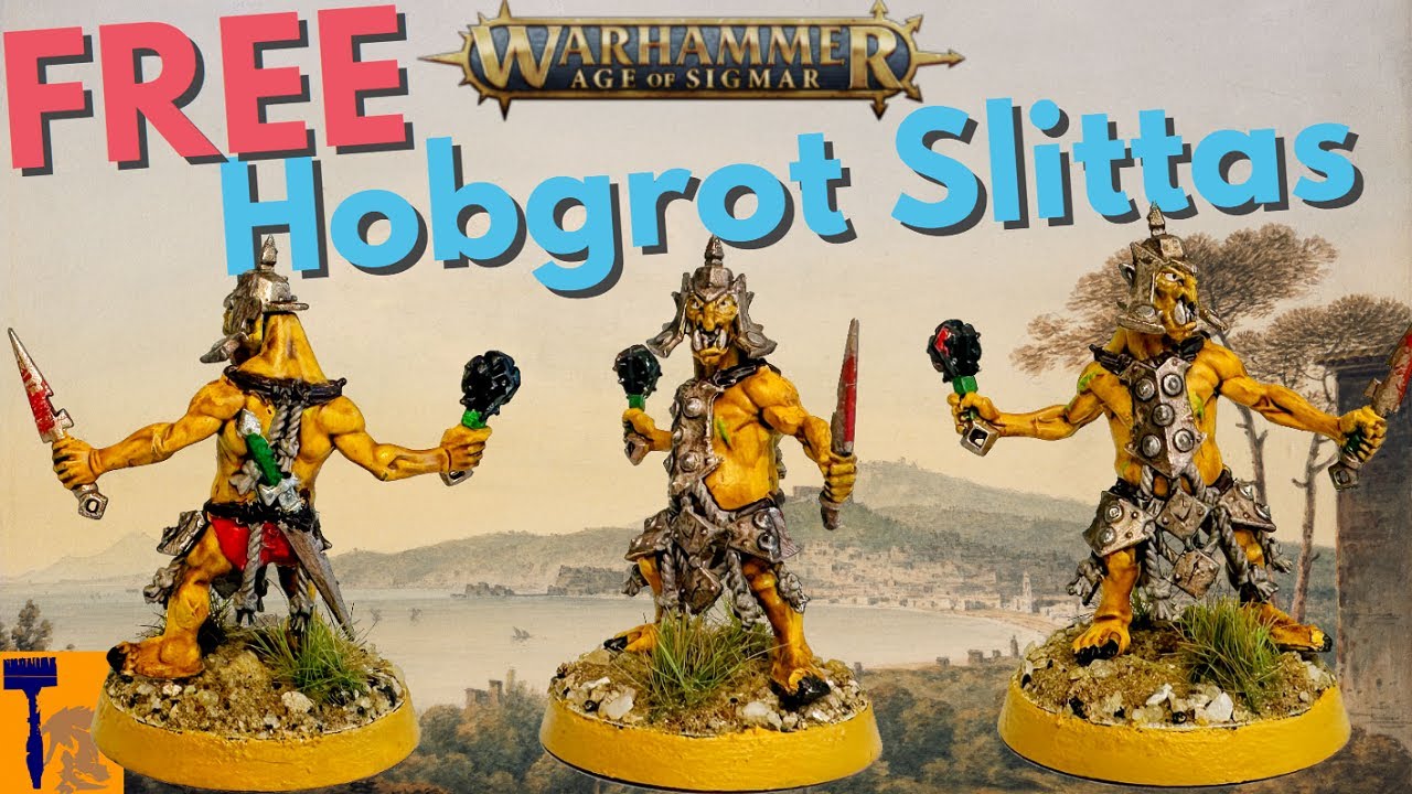 Beginner paints Hobgrot Slittaz FREE Warhammer Miniature | 1️⃣st Age of ...