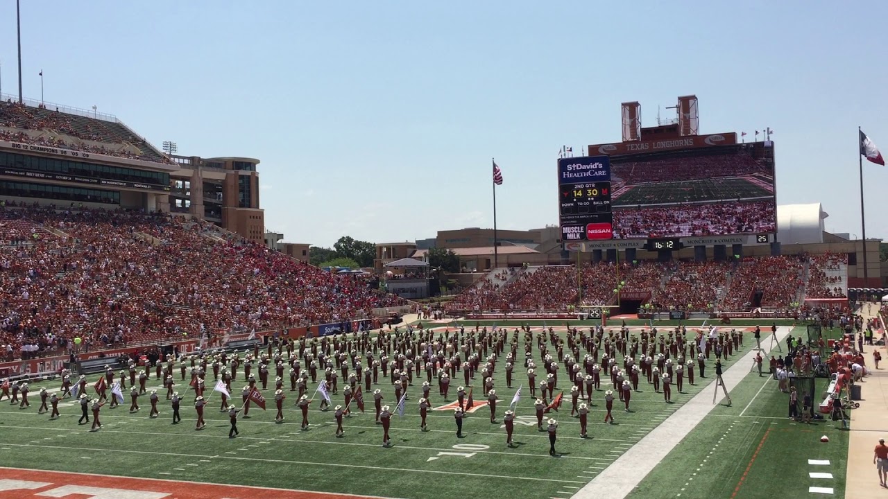 Texas Longhorn Band half-time March Grandioso Sep 2, 2017 Maryland ...