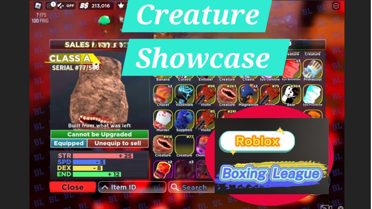 Creature glove showcase (Boxing League)Roblox)#trending, #roblox. - YouTube
