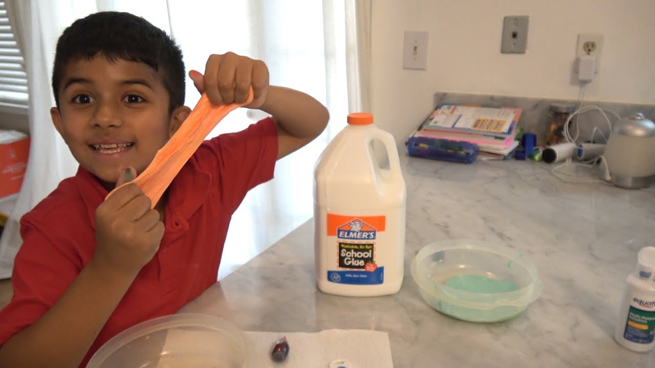 Simple Easy Way On How to Make multicolor Slime By Omar - YouTube