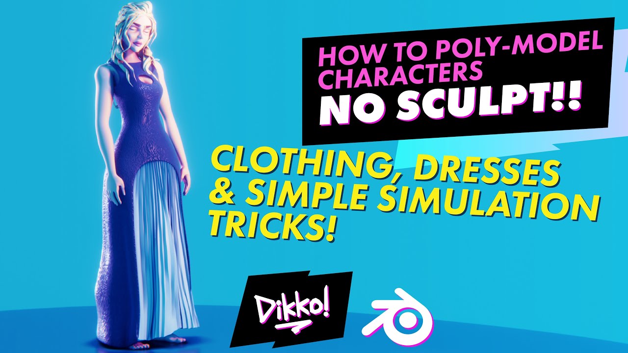 Modeling Clothing - Tips and Tricks to help you on your way! - YouTube