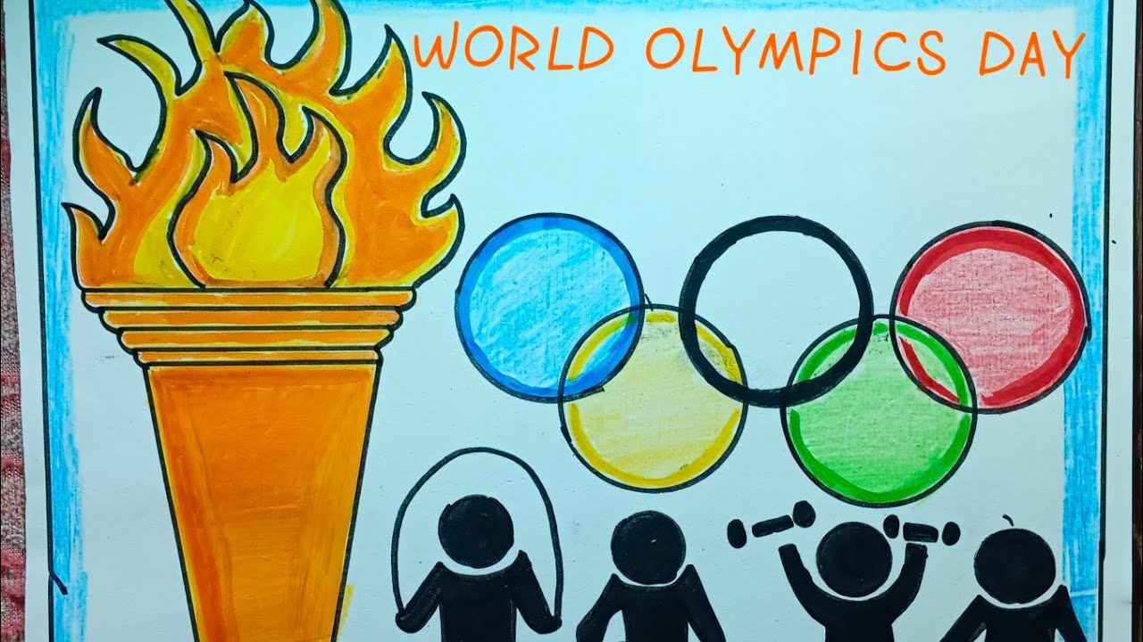 International Olympic Day poster drawing, 23 June | Olympic Drawing ...