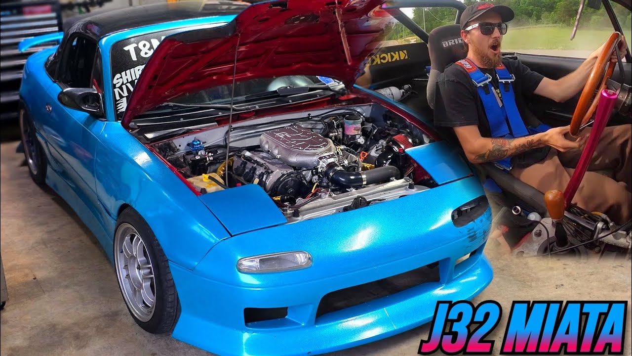 We J32 Swapped a Miata and It absolutely RIPS! Fueltech FT450 - YouTube