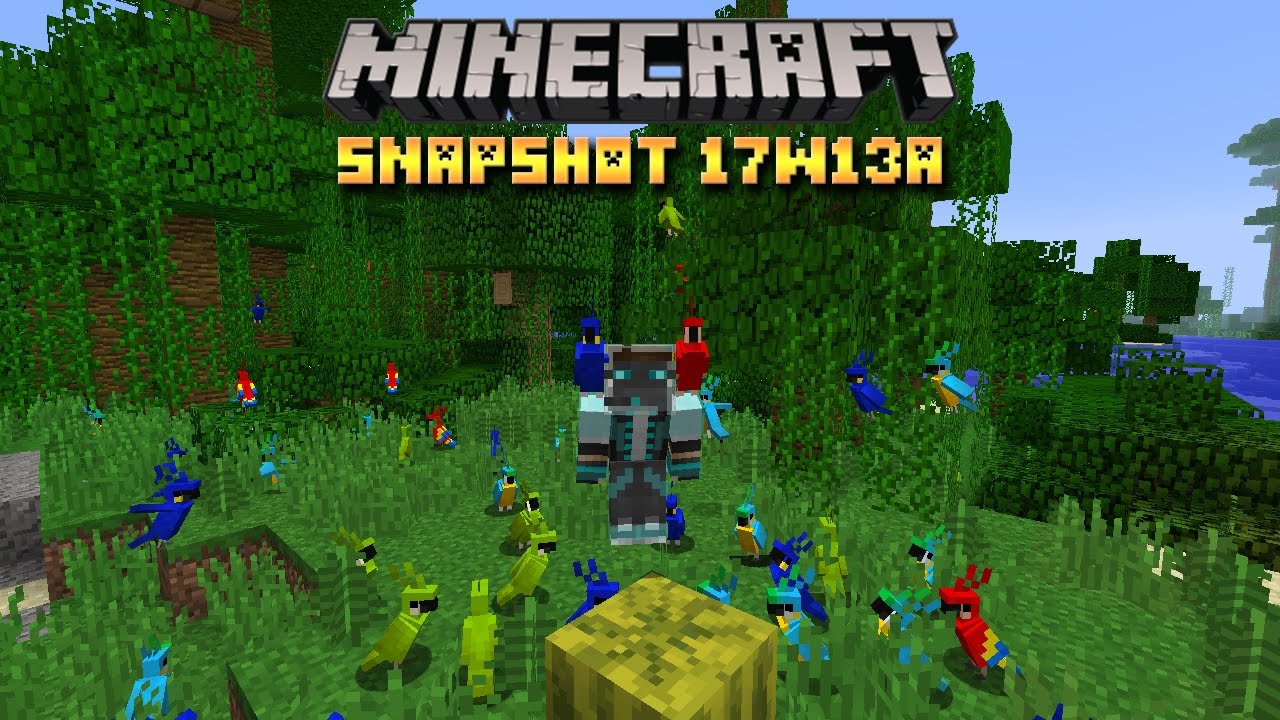 นกแก้วในมายคราฟ! - Minecraft Update 1.12 [Snapshot 17w13a] - YouTube
