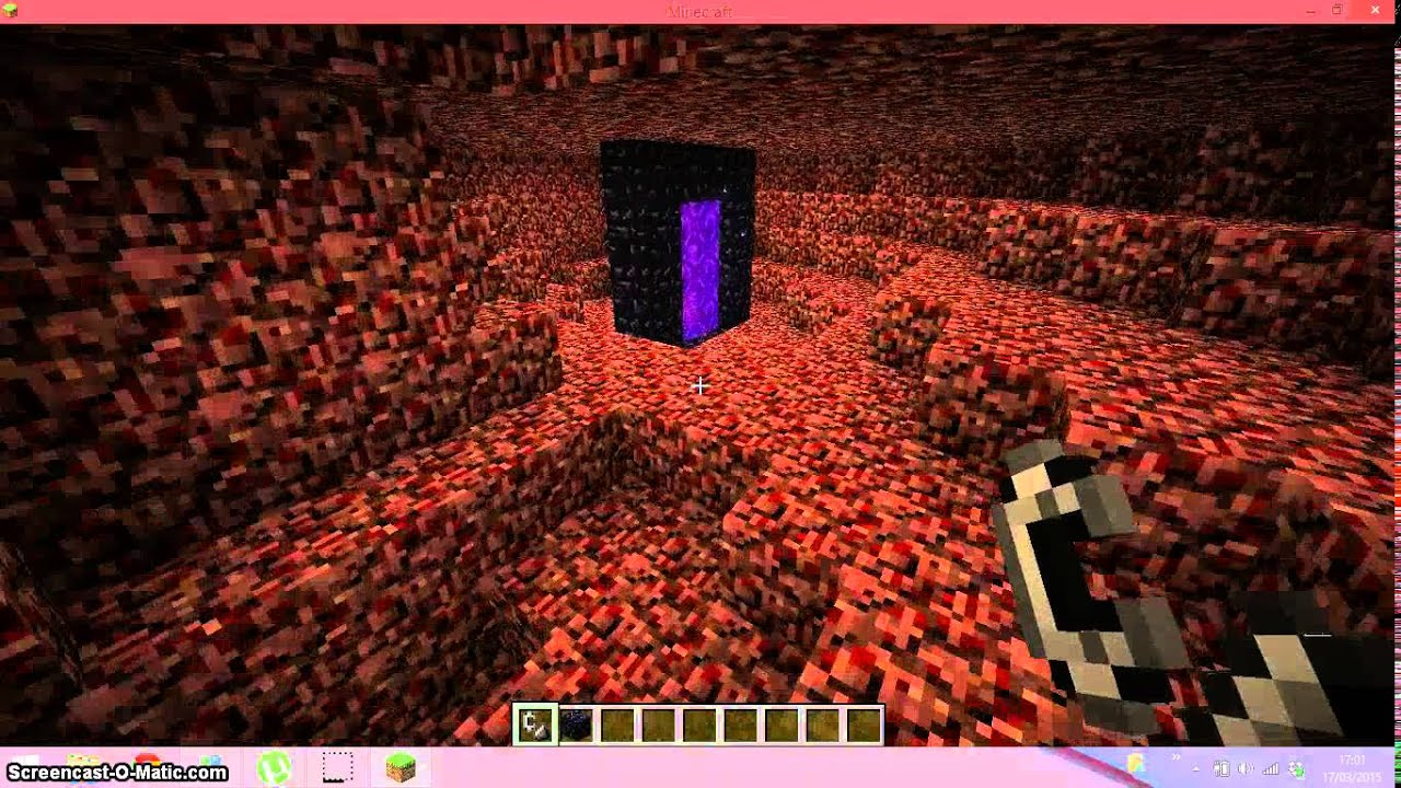 Cómo hacer un portal al inframundo // Minecraft - YouTube