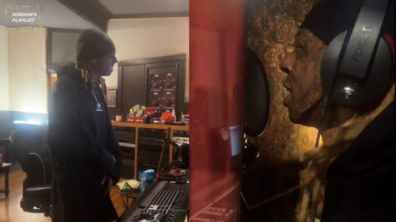 Lil Wayne In the Studio Recording Music & Pops a Quick Freestyle (HD ...