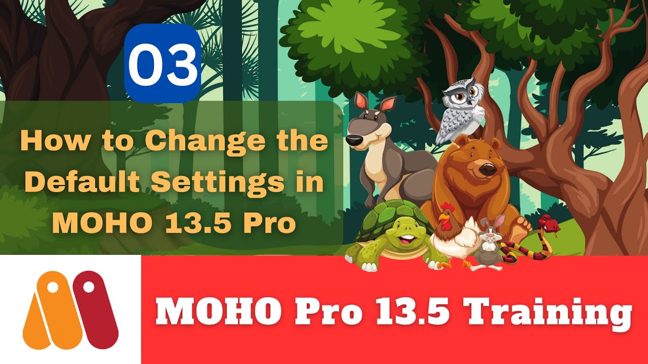 Change Default Project Settings in MOHO 13.5 Pro | MOHO Training | 2D ...