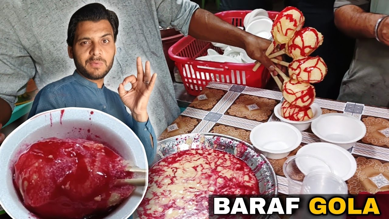 Baraf Gola Fully Loaded With Khoya 😲 | How To Make Ice Gola Making ...
