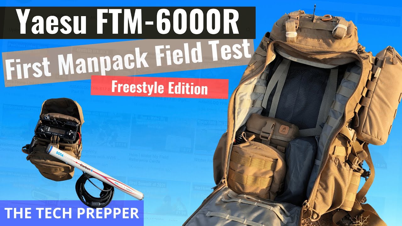 Yaesu FTM-6000 Manpack - First Field Test - YouTube