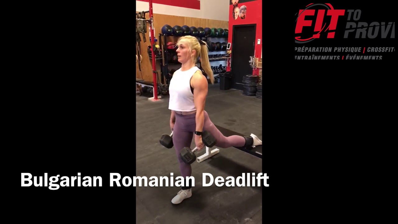 Bulgarian Romanian Deadlift - YouTube