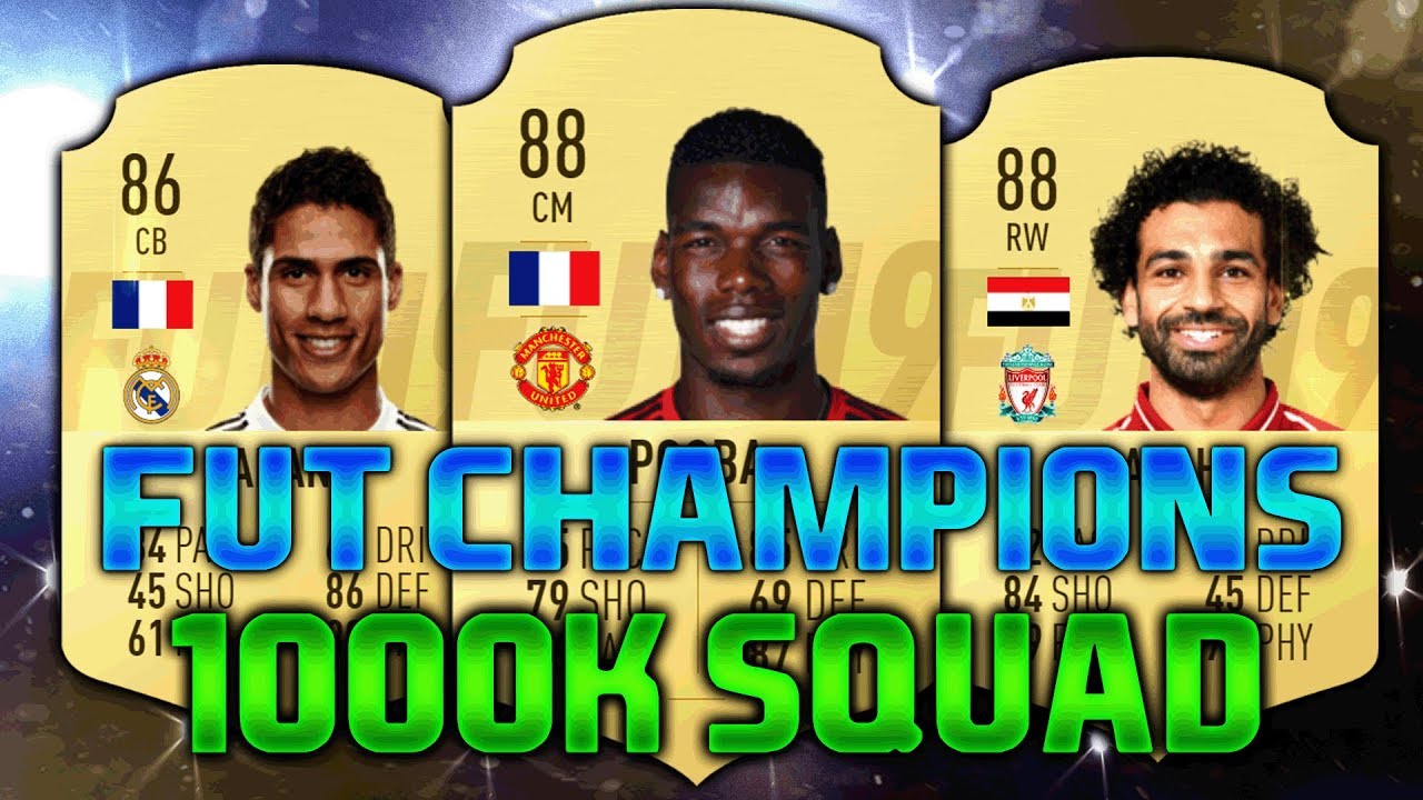 FIFA 19 1000K-1100K SQUAD BUILDER feat. POGBA, SALAH, VARANE - 1MIL FUT ...