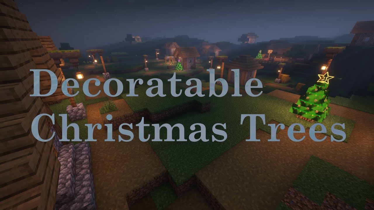 New Christmas Tree Decorations in Minecraft - YouTube