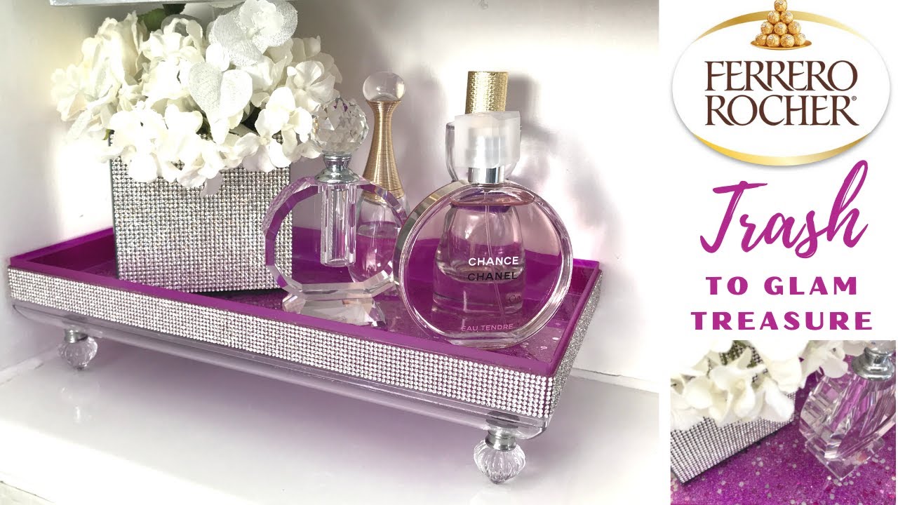 FERRERO ROCHER CHOCOLATE BOX DIY | GLAM FERRERO ROCHER BOX |TRASH TO ...