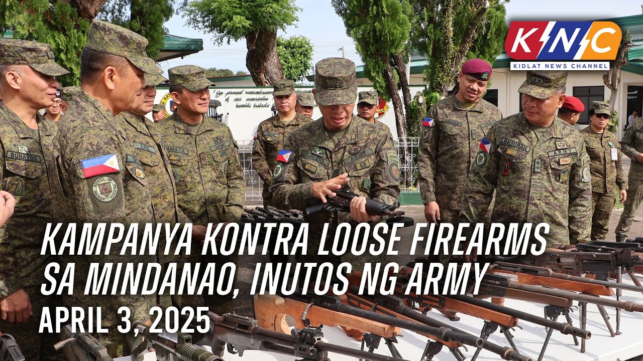 Kampanya kontra loose firearms sa Mindanao, inutos ng army | Kidlat ...