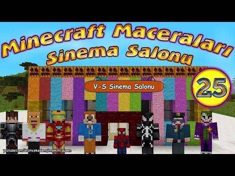 Minecraft Maceraları 25. Bölüm Venom ve Sincap'ın Sinema Salonu Örümcek Adam Minecraft'ta