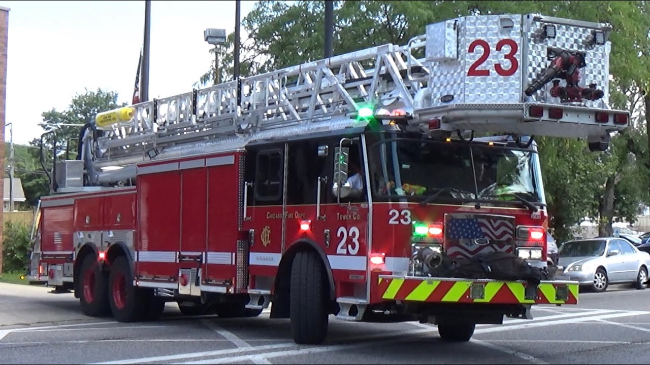 *FIRST RUN* Chicago Fire Department BRAND NEW Tower Ladder 23 ...