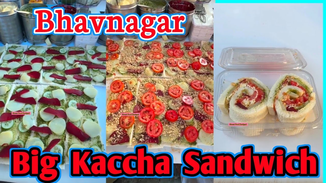 Famous Big Long Kaccha Sandwich 🥪🥪 In Delhi || Street Food Karigari ...
