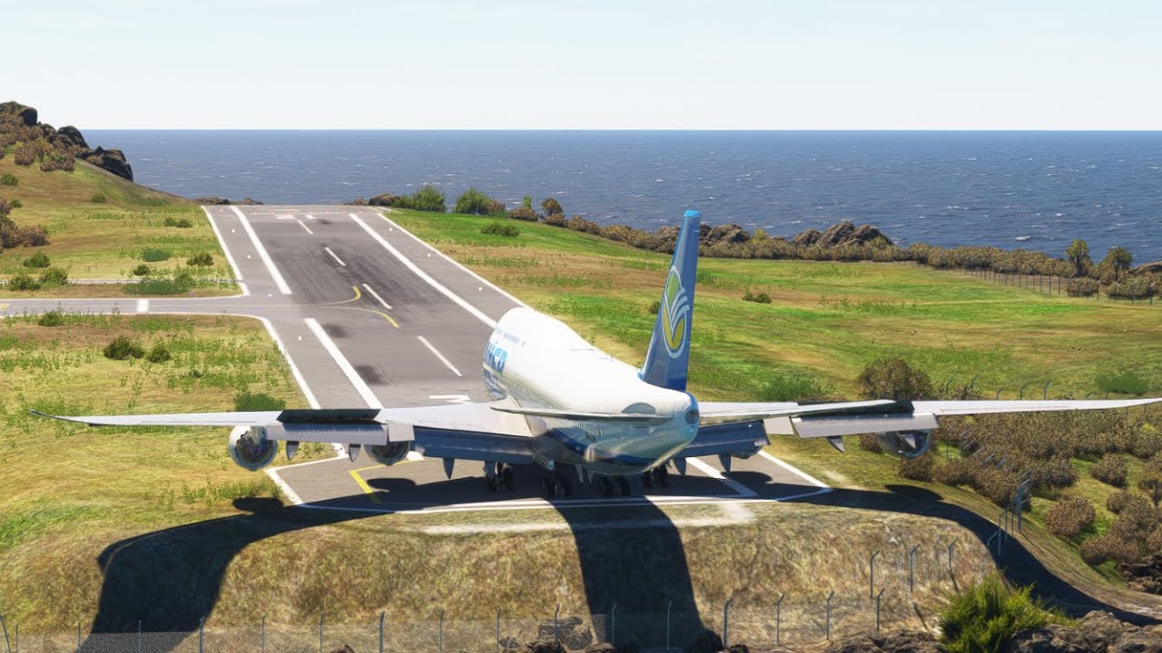 Dangerous Takeoff B747 Vasp Airlines on Short Runways - YouTube