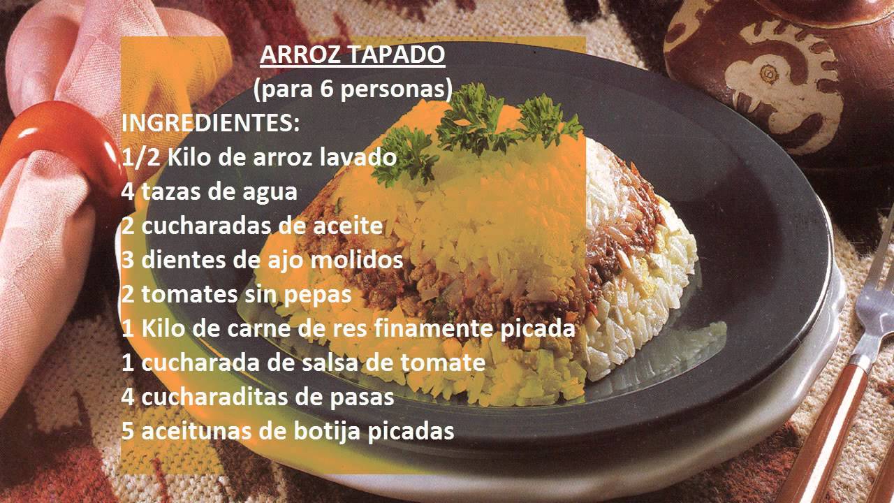 SALPICON DE POLLO+ARROZ TAPADO+MAZAMORRA MORADA - YouTube