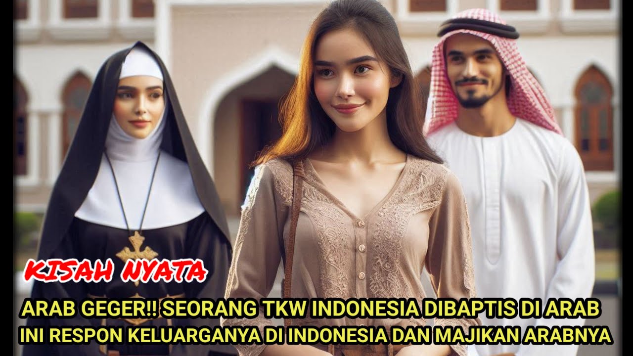 KISAH NYATA‼️DIBAPTIS DINEGERI ARAB, TKW ASAL INDONESIA BIKIN GEMPAR DUNIA. BEGINI NASIBNYA ...