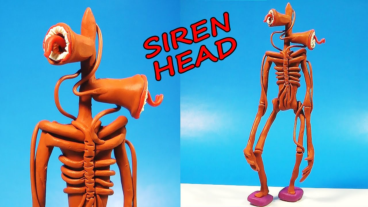 Making Siren Head / Trevor Henderson Creatures / Super Easy Clay ...