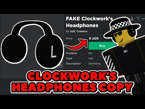 Roblox UGC Clockwork's Headphones Copy *200 Robux* - YouTube